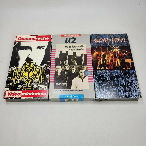 Media | Lot Of 3 Vhs 198s Hard Rock Pop Documentary Music Video ...